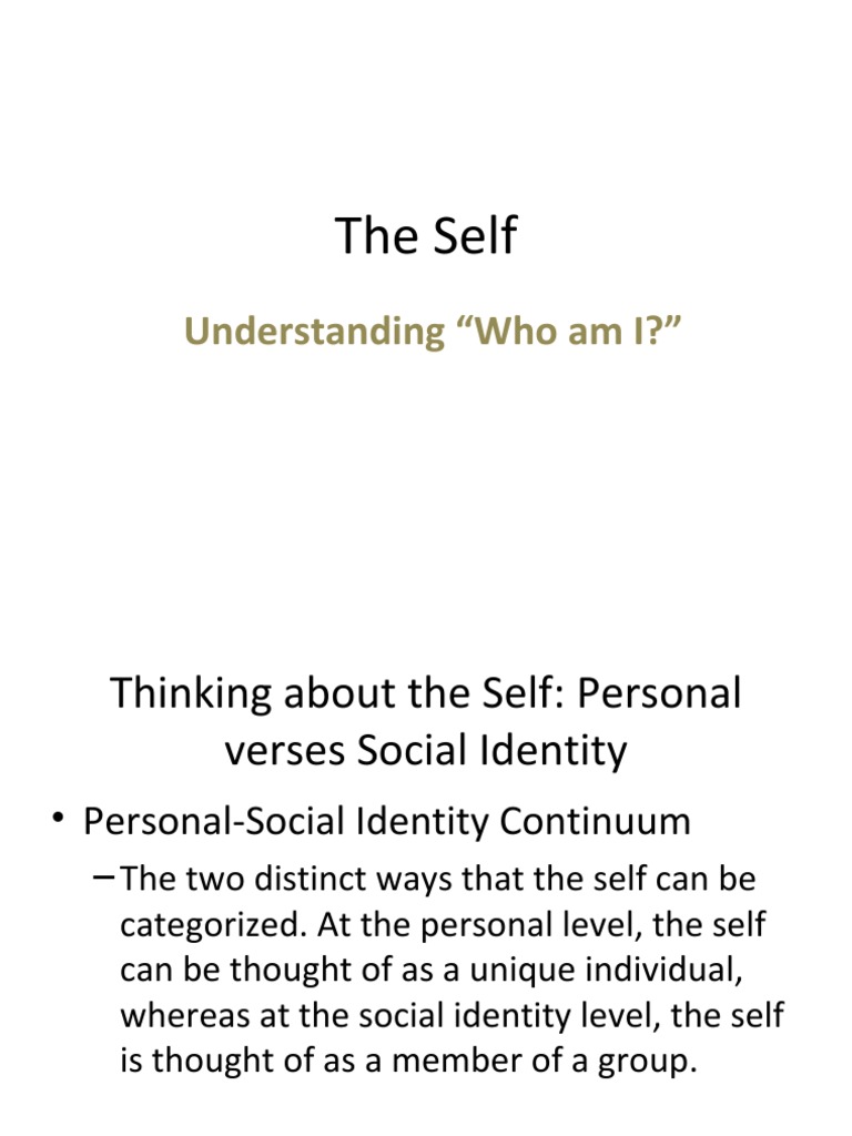 Understanding Self and Identity Concepts | PDF | Self Concept | Self