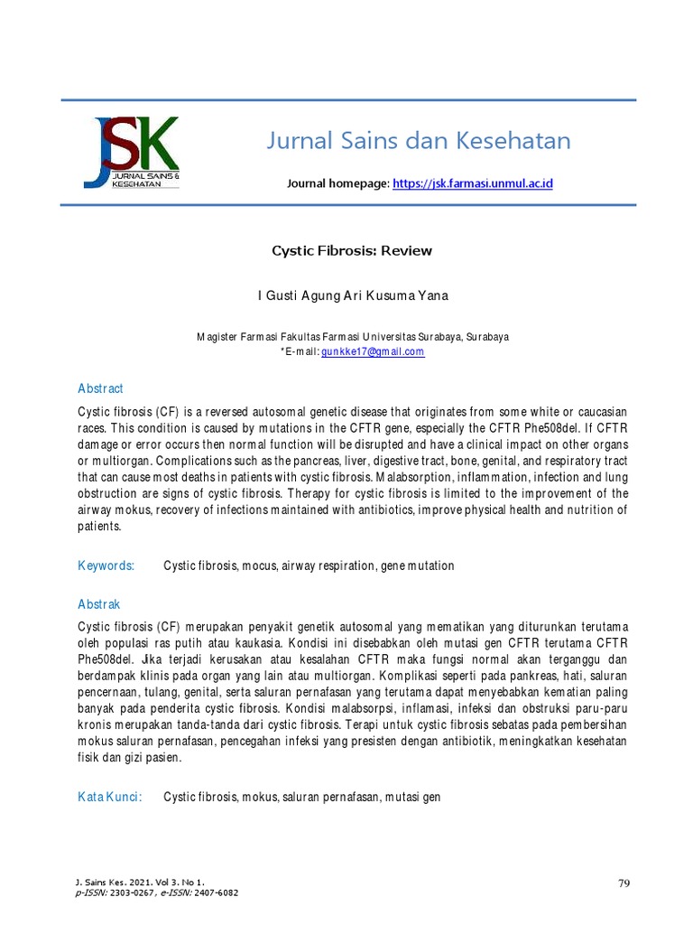 CYSTIC FIBROSIS JSK | PDF