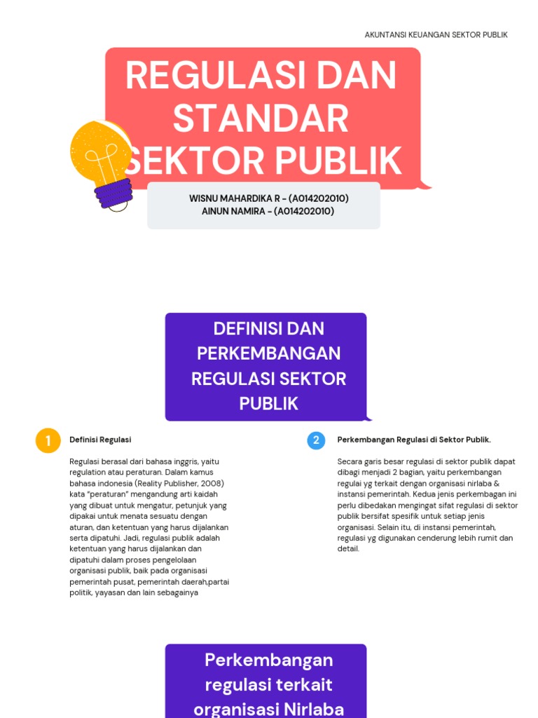 Bab 2 - Regulasi Dan Standar Sektor Publik | PDF