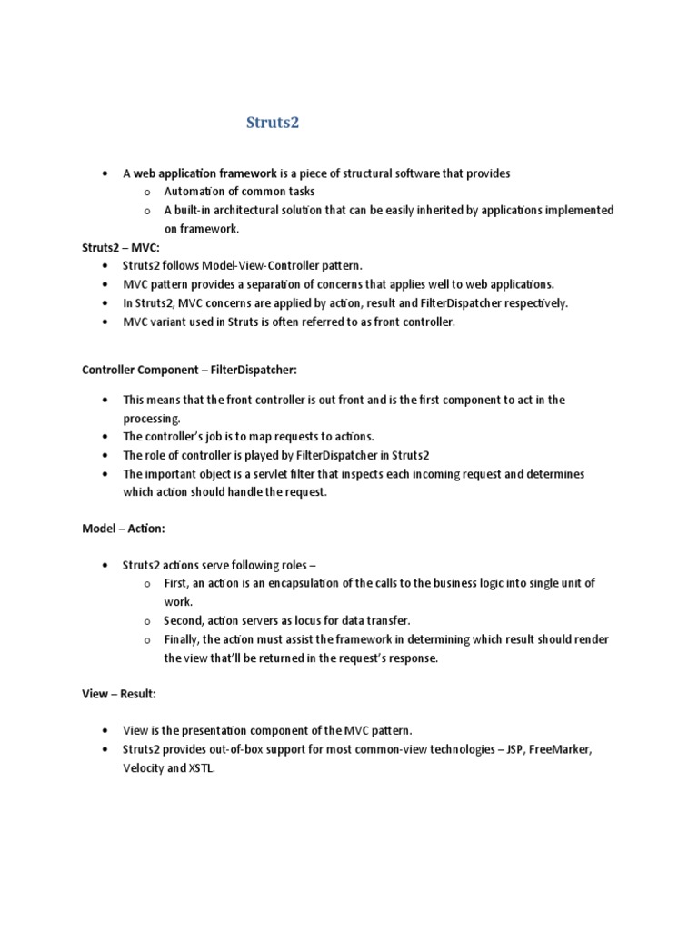 Struts2 - MVC | Download Free PDF | Computer Engineering | Method ...