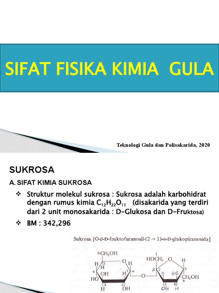 Sifat Fisika-Kimia Gula | PDF