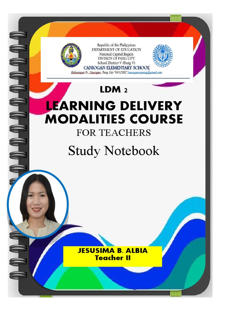 Learning Delivery Modalities Course: Study Notebook | PDF | Educational Assessment | Lesson Plan