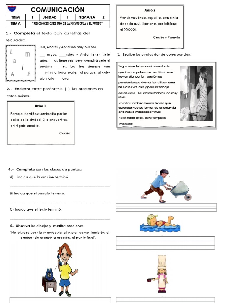 Uso de Mayúsculas y Puntos | PDF