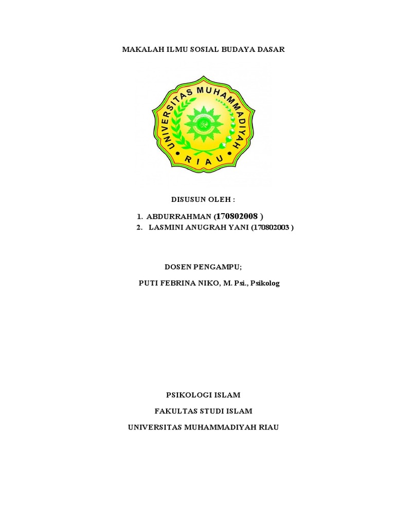Makalah Ilmu Sosial Budaya Dasar | PDF | Ilmu Sosial | Sains & Matematika