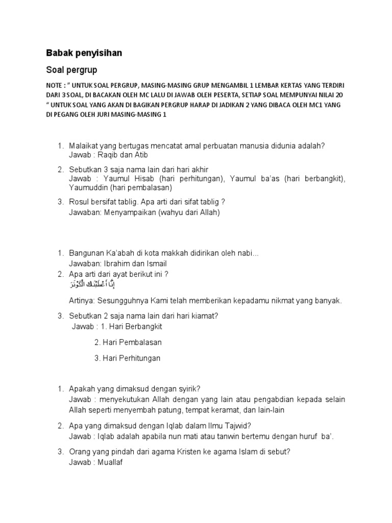 Soal Lomba Tingkat Sma | PDF