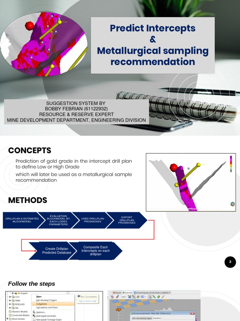 Predict Intercepts & Metallurgical Sampling Recommendation | PDF ...