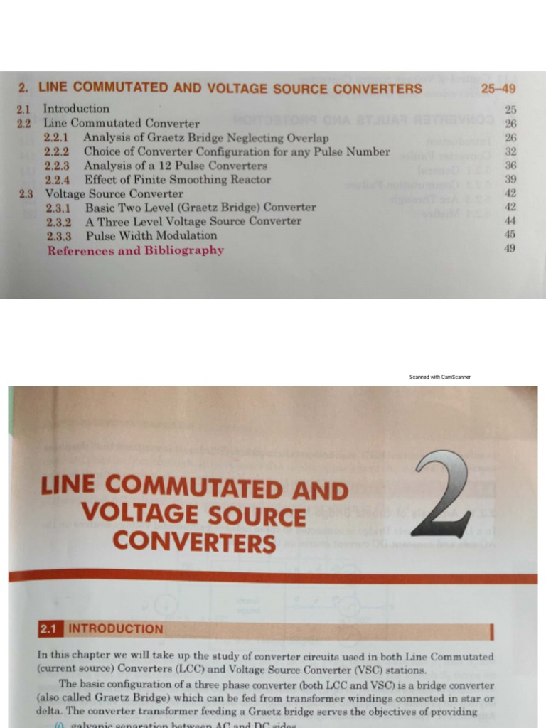 Unit-2 Line Commutated and Voltage Source Converters | PDF