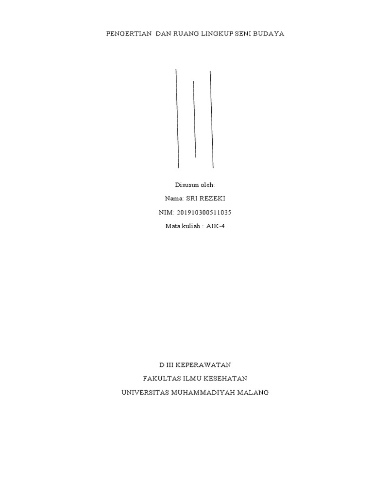 Pengertian Dan Ruang Lingkup Seni Budaya | PDF