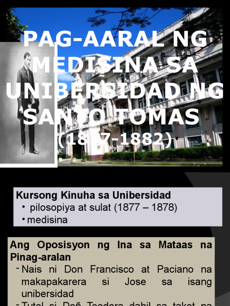 Pag Aaral NG Medisina Sa Unibersidad NG Santo Tomas | PDF