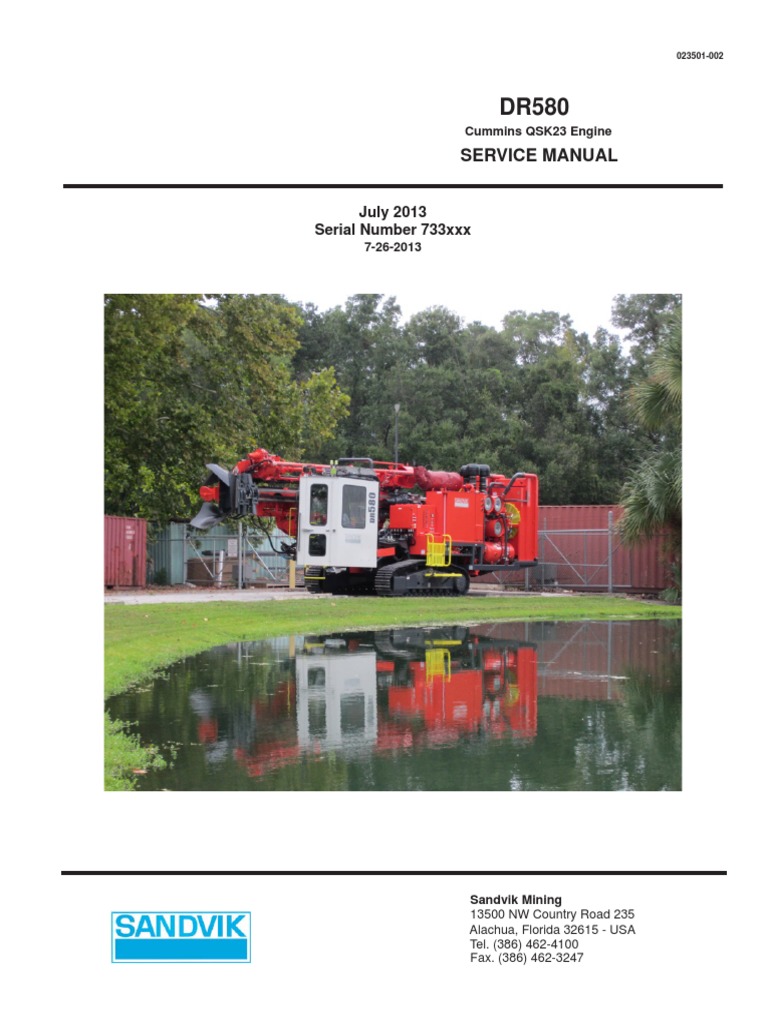 Sandvik DR580 SM | PDF | Personal Protective Equipment | Hazards