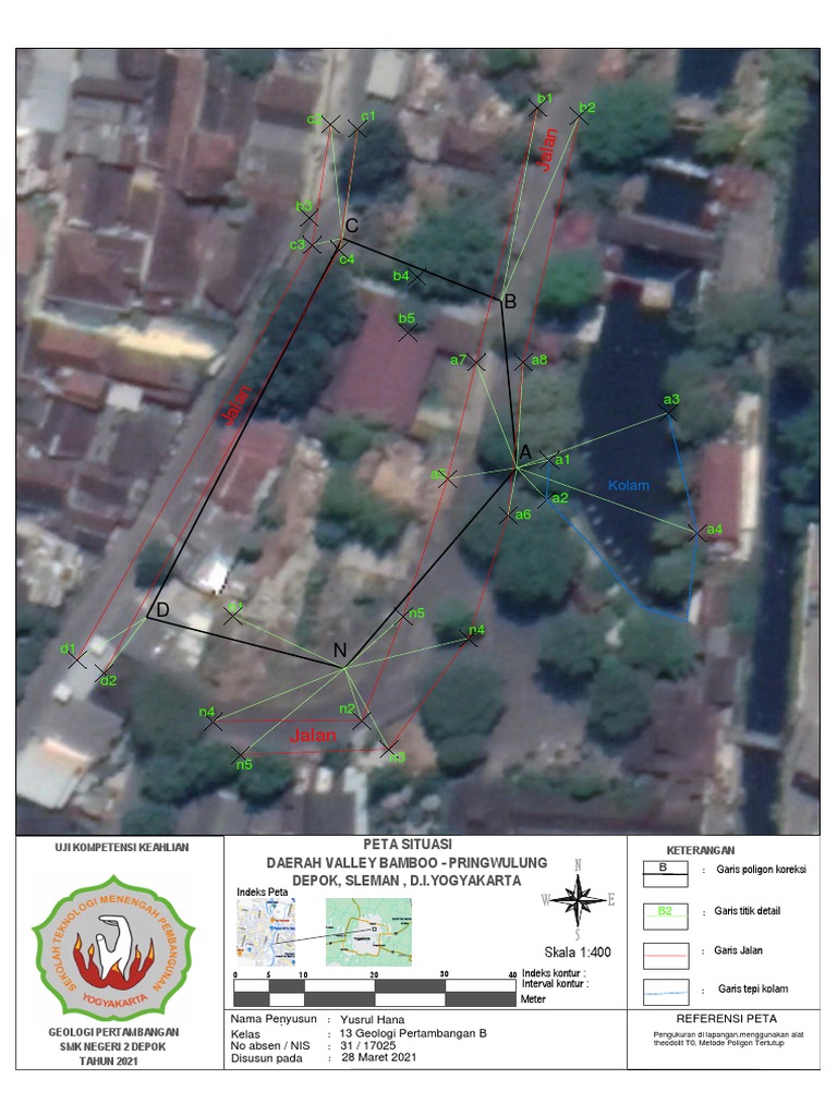 Contoh Peta Situasi Poligon | PDF