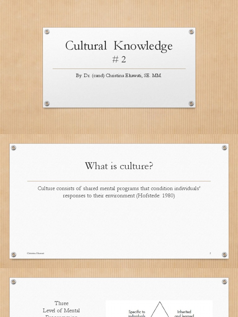 Culture Knowledge | PDF | Collectivism | Human Nature