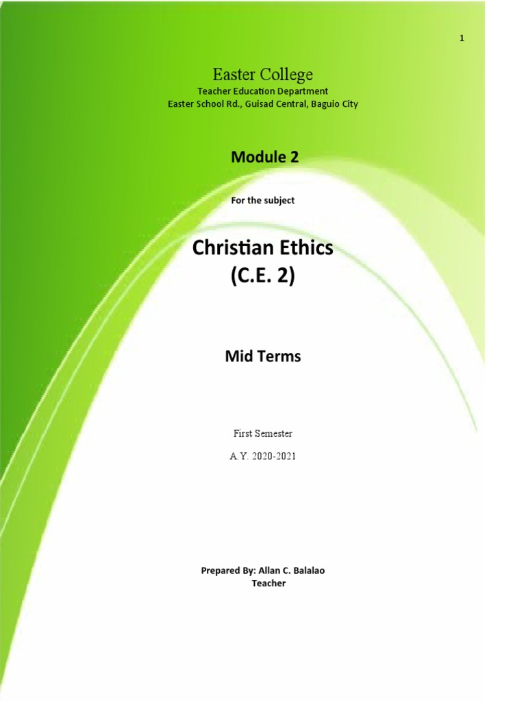 Module 2 Topic 3 | PDF | Religious Belief And Doctrine | Theology