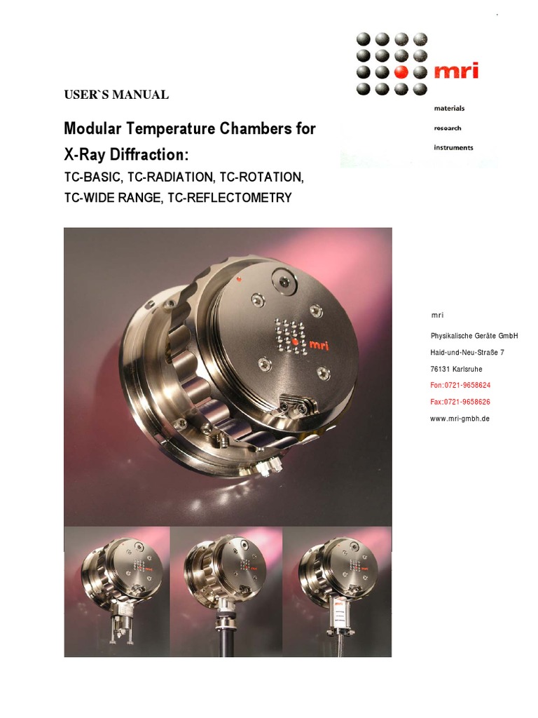 Modular Temperature Chambers For X-Ray Diffraction:: Tc-Basic, Tc ...