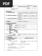 7es SEMI-DETAILED LESSON PLAN (DRAFT) | PDF | Nonverbal Communication ...