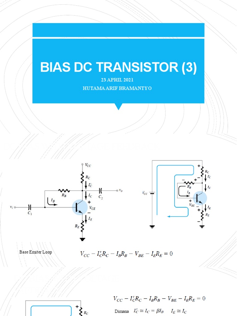 Bias DC Transistor | PDF