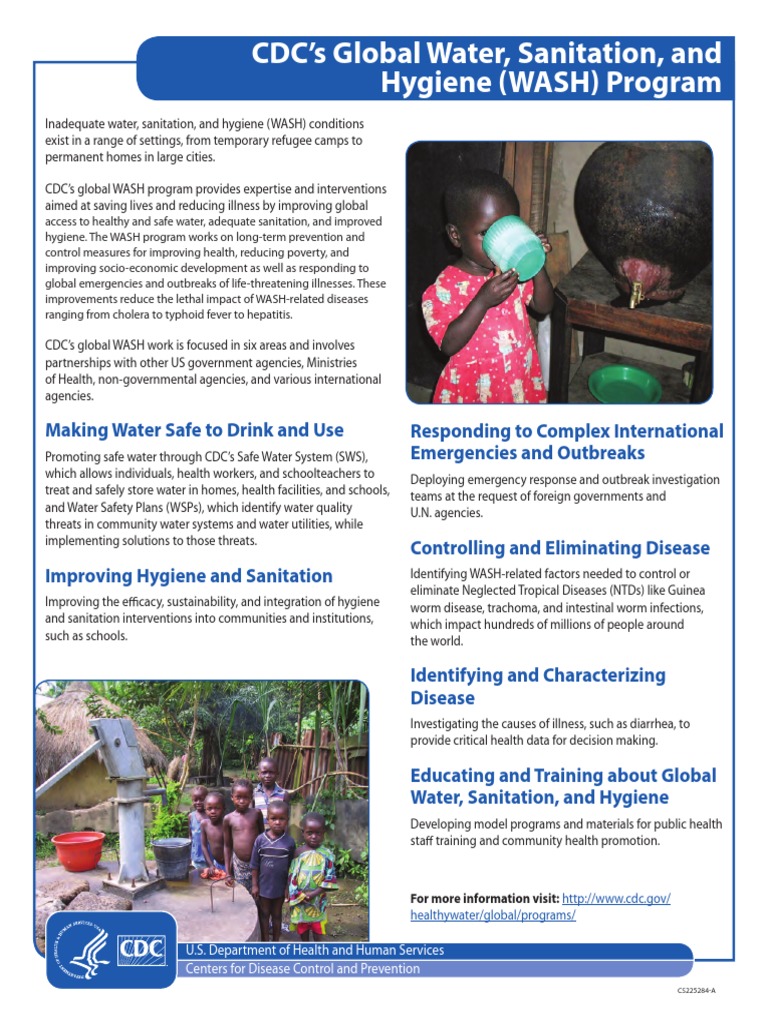 Global Wash Overview Fact Sheet | PDF | Wash | Sanitation