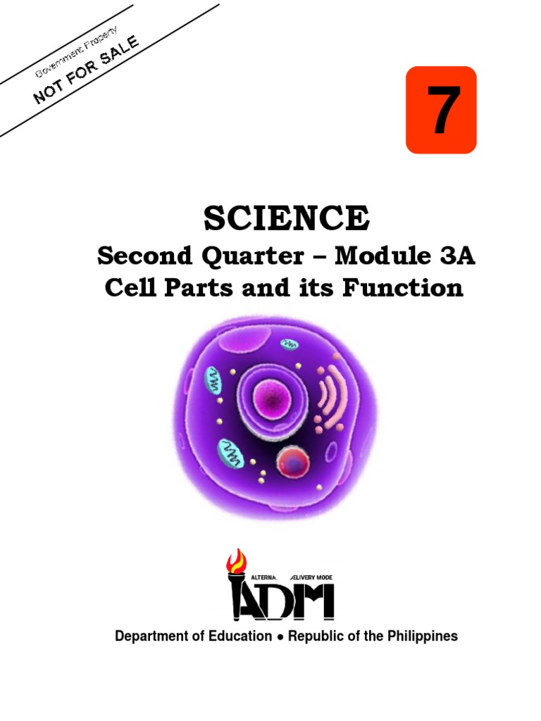 Science: Second Quarter - Module 3A Cell Parts and Its Function | PDF ...