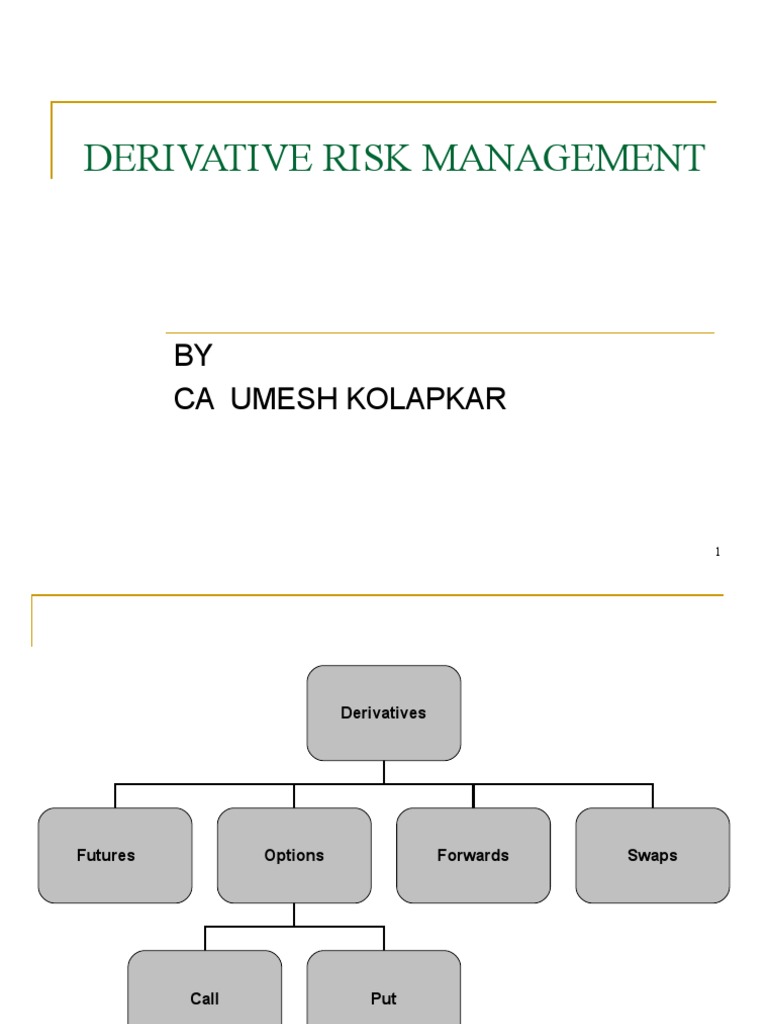 Derivative Risk Management: BY Ca Umesh Kolapkar | Download Free PDF ...