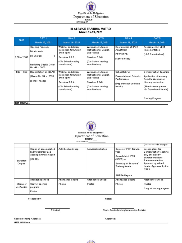 Guro Ako - INSET-sample-activities | PDF | Education Theory | Communication
