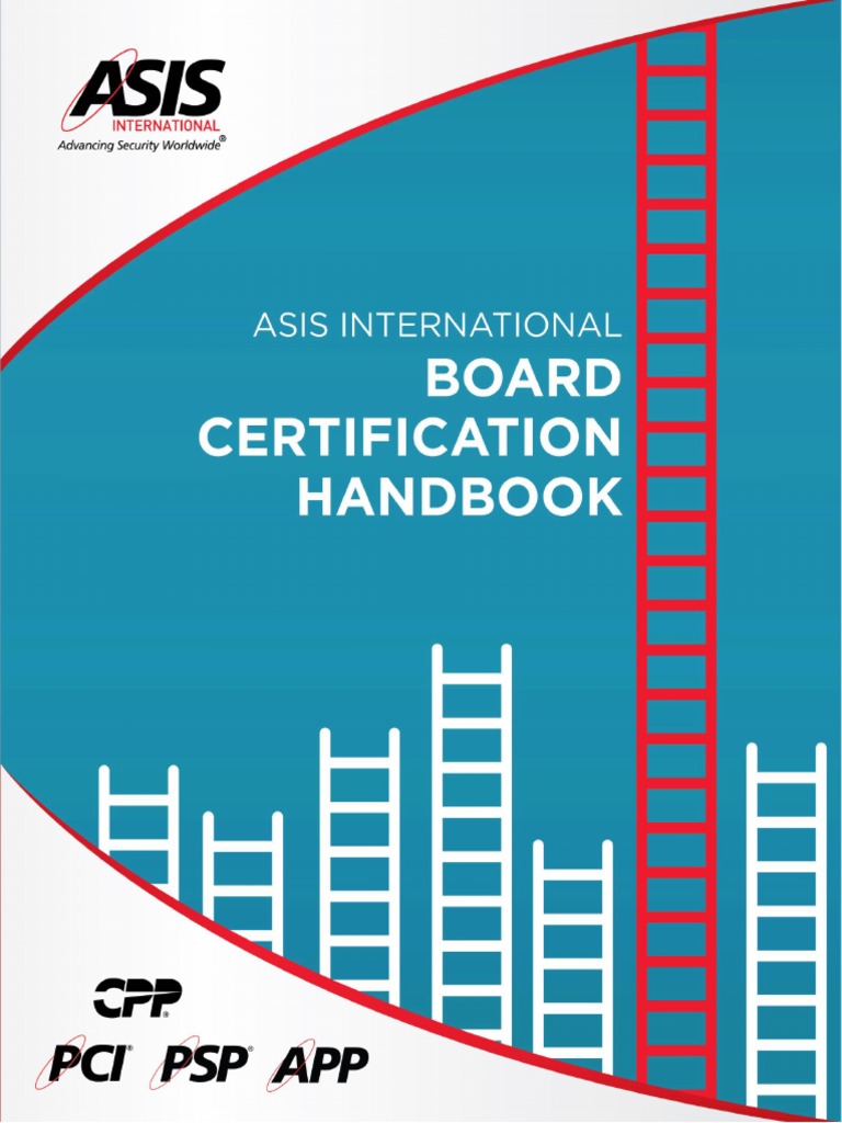 ASIS Certification-Handbook Final | PDF | Risk Management | Information ...