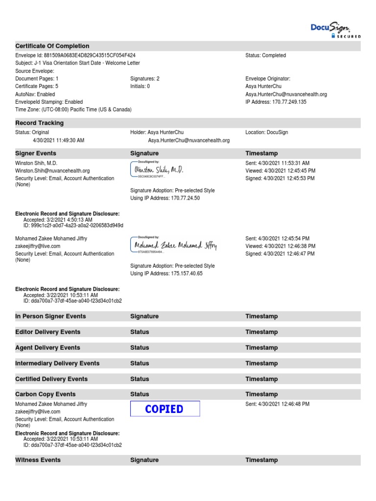 Electronic Record and Signature Disclosure | PDF | Email Address ...