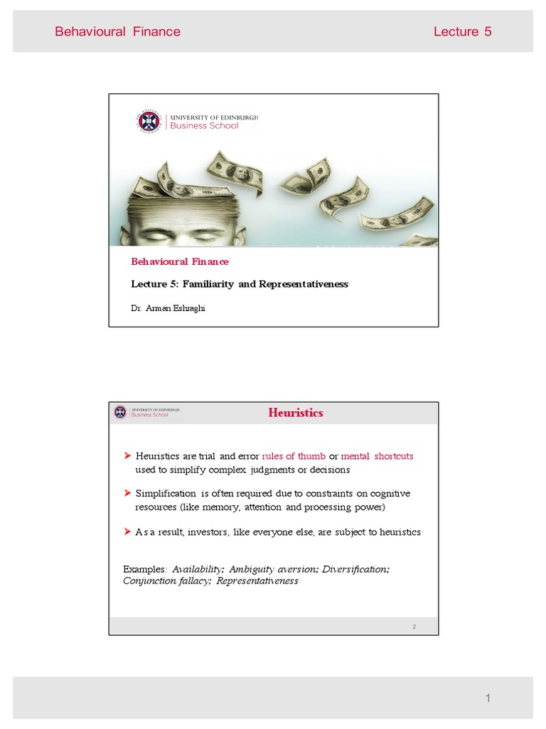 Heuristics in Behavioral Finance Explained | PDF | Representativeness ...