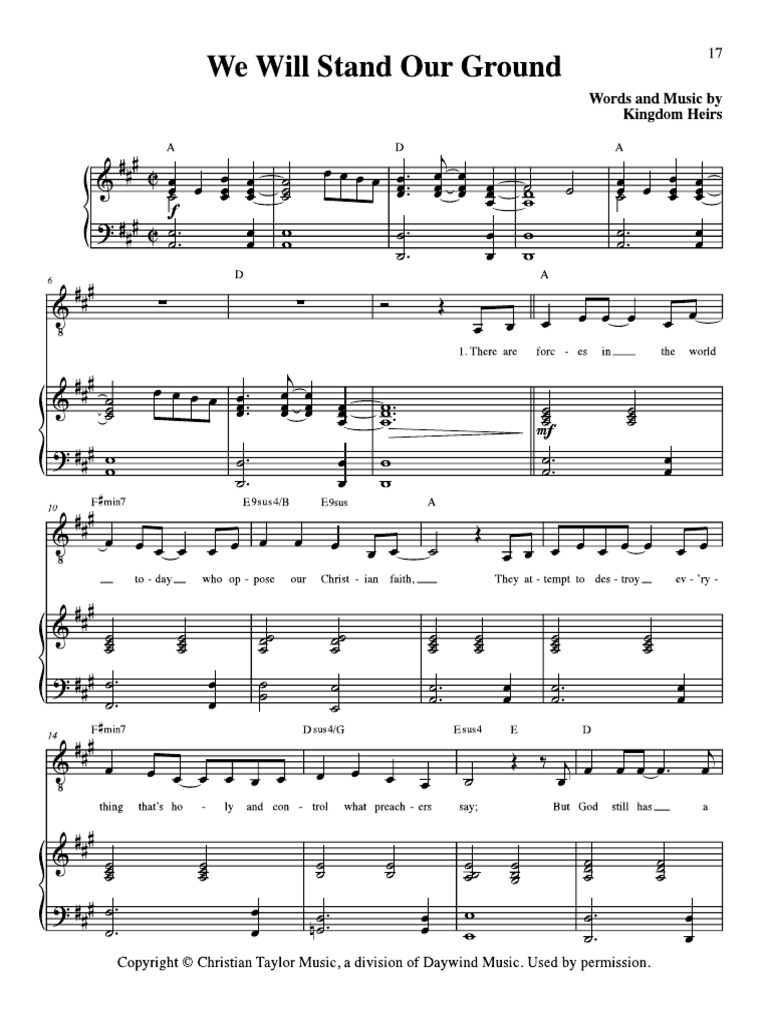 We Will Stand Our Ground Latest | PDF