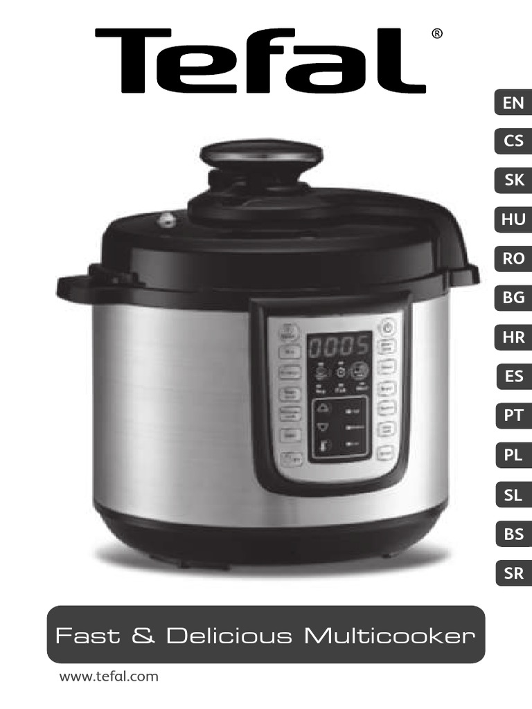 Manual Olla de Presión Tefal | PDF | Pressure Cooking | Cooking