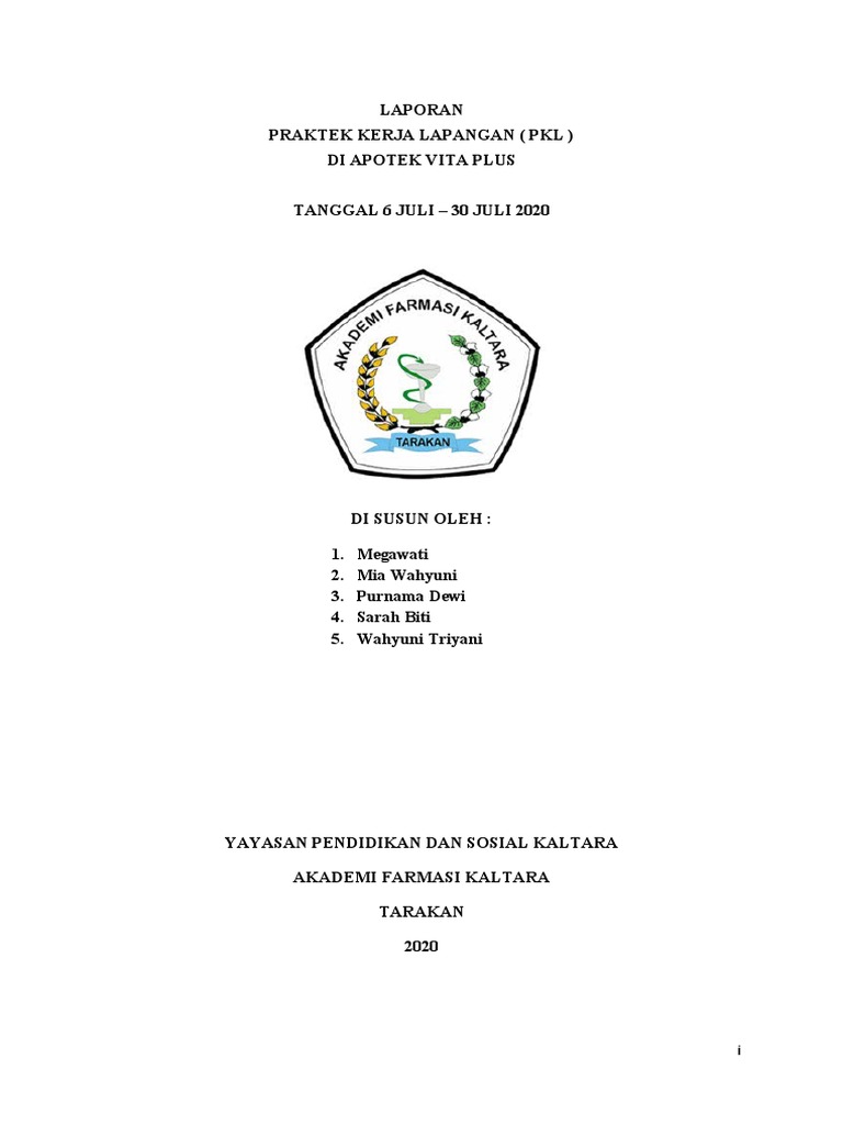 Laporan Lengkap PKL Apotek | PDF