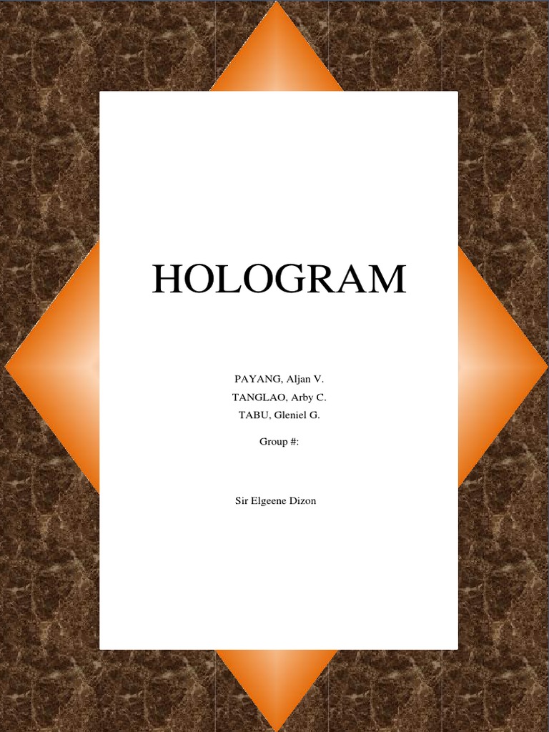 Hologram Projector Benefits and Guide | PDF | Holography | Optics