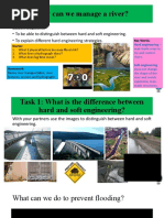 Hard vs Soft Engineering in Rivers | PDF | River | Flood