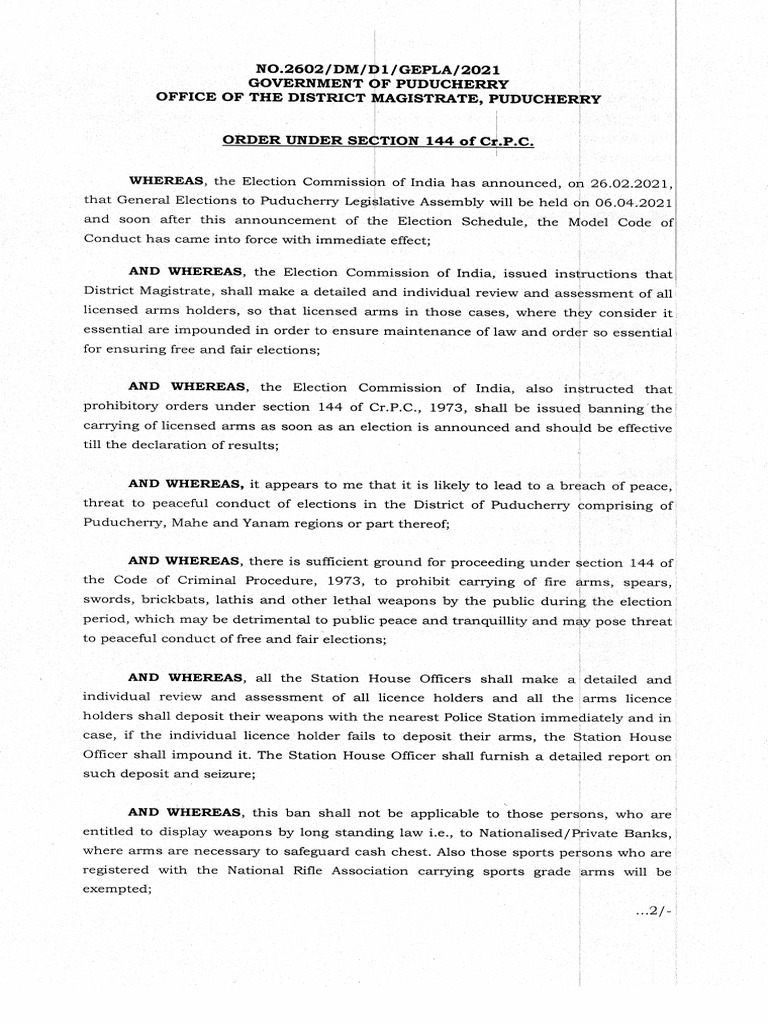 144 Order Arms | PDF