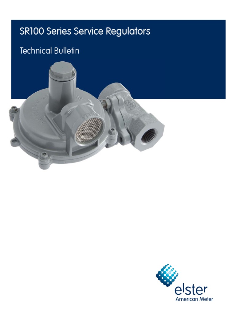 SR100 Series Service Regulators: Technical Bulletin | PDF | Valve | Gas ...