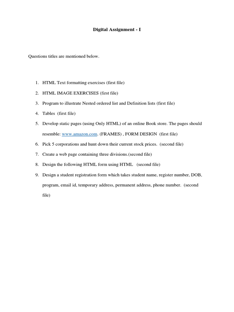 HTML & CSS Projects for Students | PDF | Html | World Wide Web
