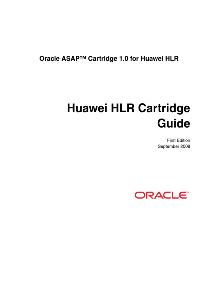 Fdocuments - in - Huawei HLR Cartridge Guide Docs HLR Cartridge Guide First Edition September ...