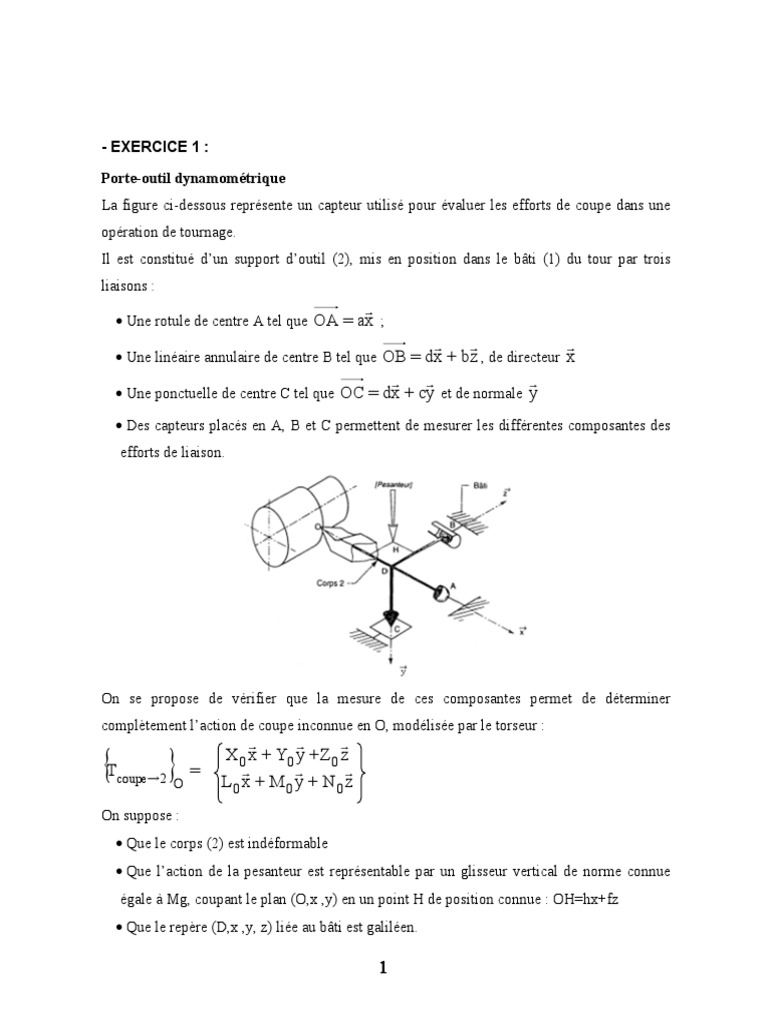 TD Statique Cinématique | PDF | Mouvement de rotation | Mécanique