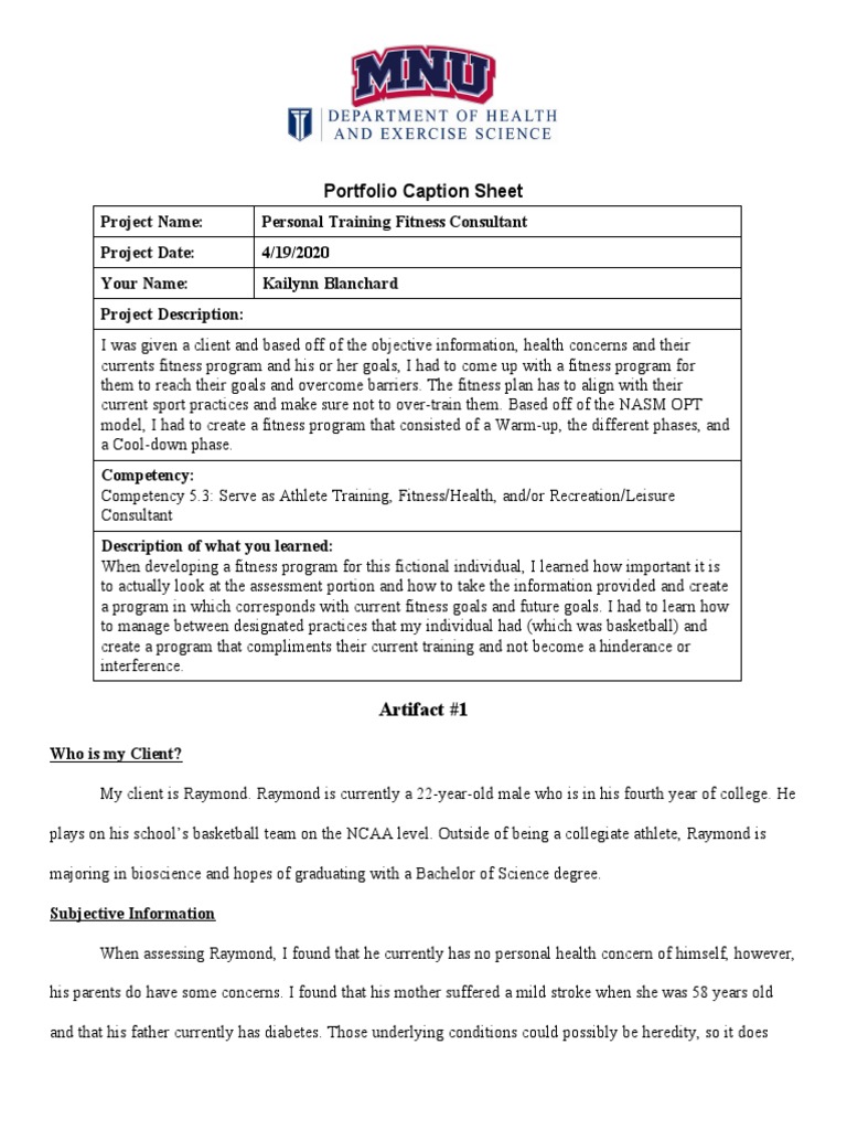 Caption Sheet 4-Kailynn B | PDF | Physical Fitness | Weight Training