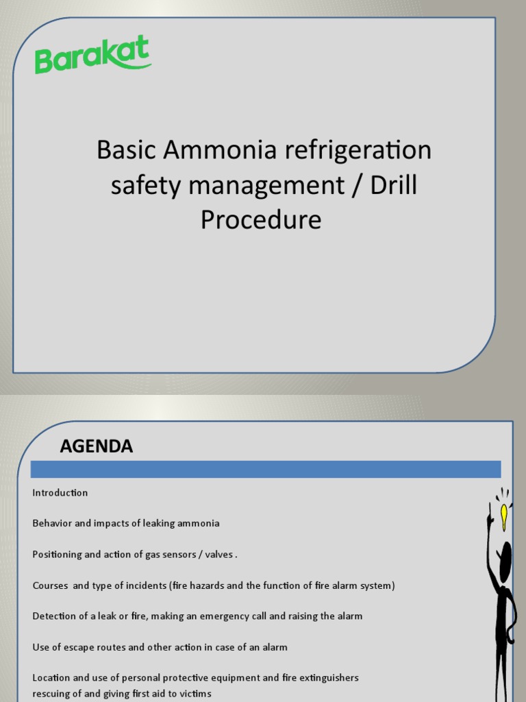 Basic Ammonia Refrigeration Safety Management / Drill Procedure ...
