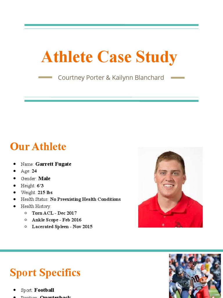 Athlete Case Study | PDF | Vegetables | Strength Training