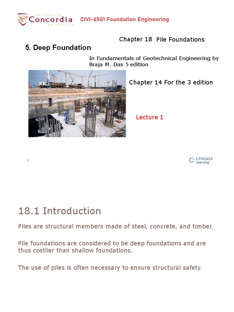 5 Pile Foundations | PDF | Deep Foundation | Foundation (Engineering)