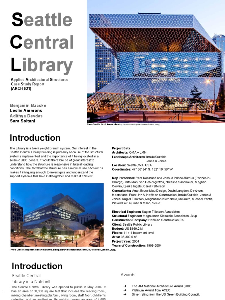 Seattle Central Library Structural Analysis | PDF | Deep Foundation ...