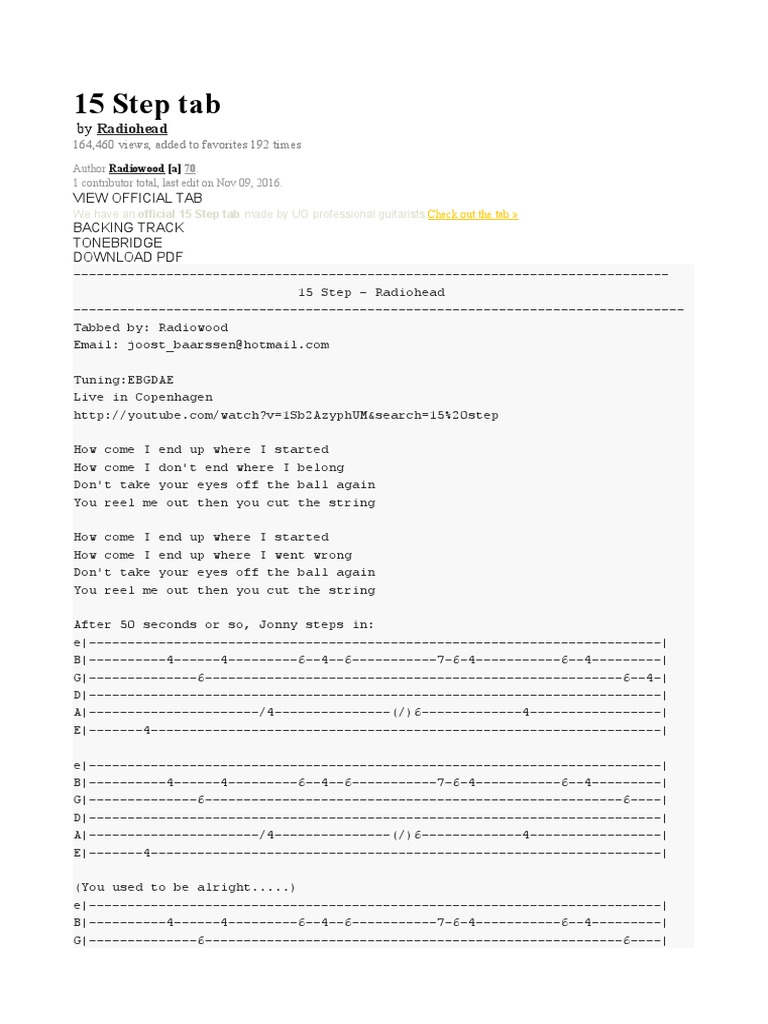 Radiohead | PDF | String Instruments | Musical Instruments