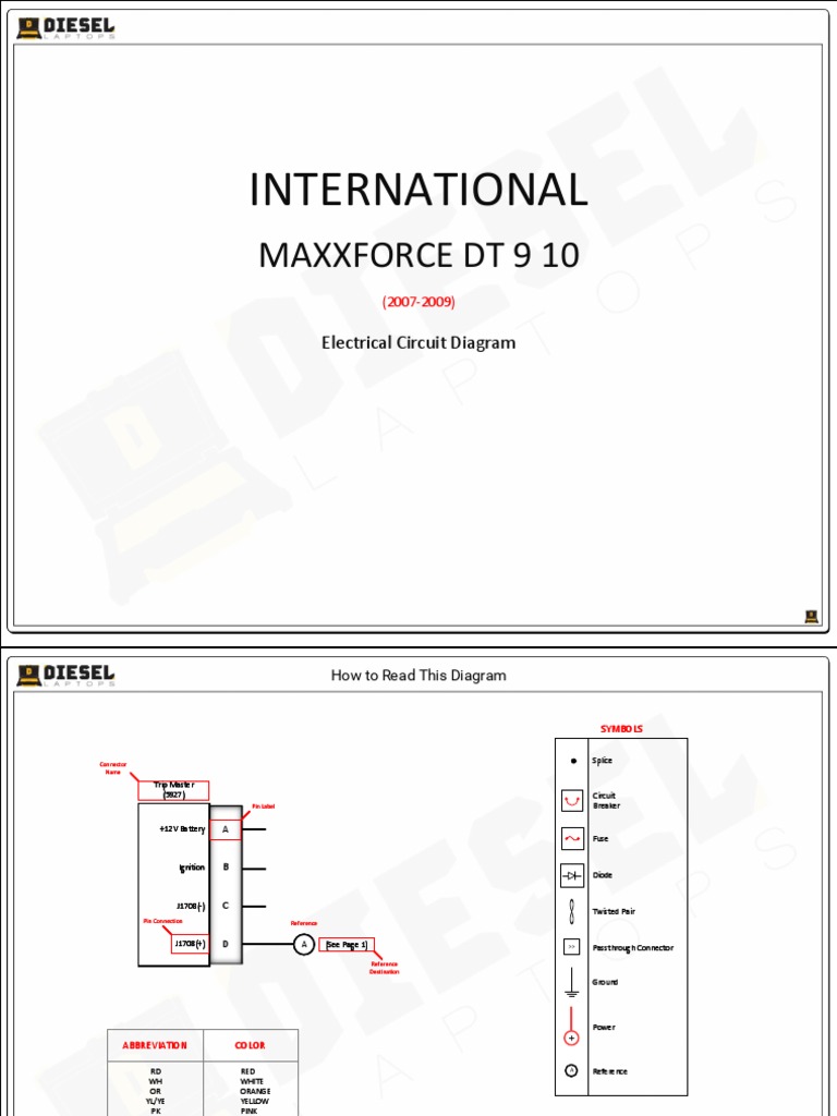 MaxxForce DT 9/10 Wiring Diagram Guide | PDF | Throttle ...