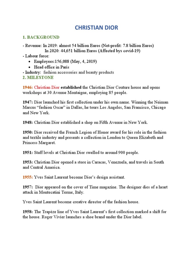 Christian Dior | PDF | Fashion Design | Fashion