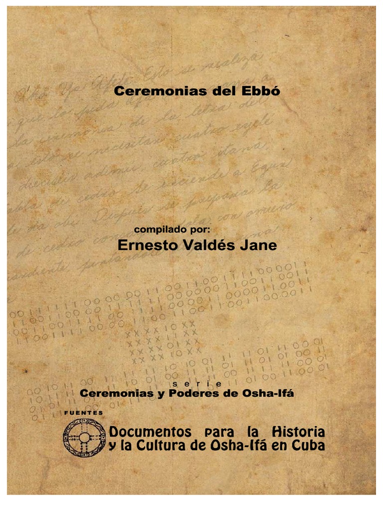 Ceremonias Del Ebbo | Descargar gratis PDF | Santeria | Sobrenatural