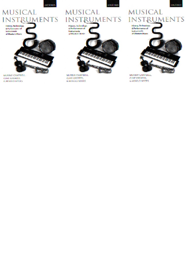 Musical Instruments History, Technology and Performance of Instruments ...