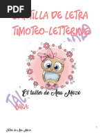 PDF Abecedario Letra Timoteo. | PDF