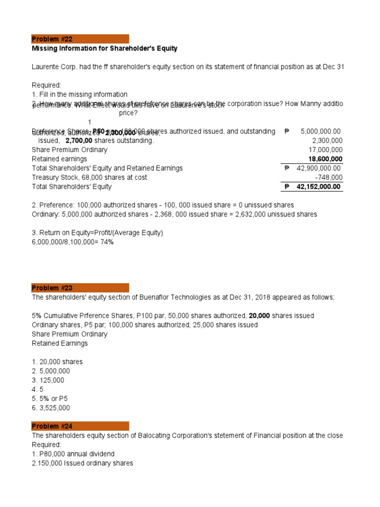 Chapter 6 Parcor | PDF | Preferred Stock | Dividend