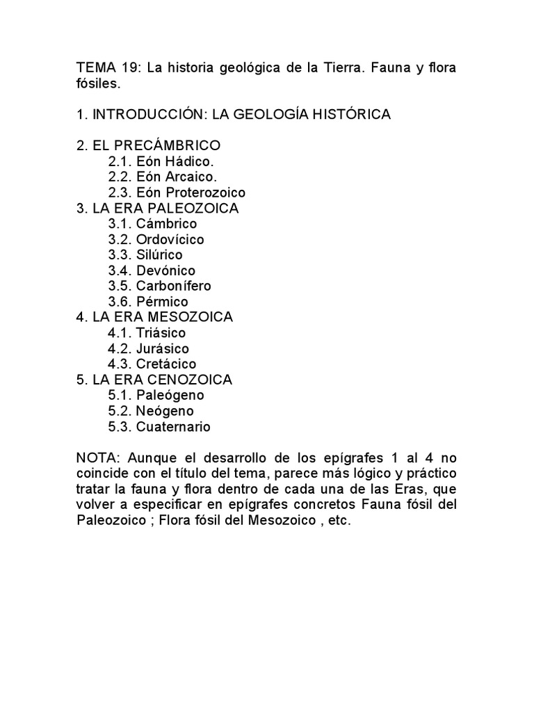 TEMA 19 - Historia Geologica de La Tierra 3 | Descargar gratis PDF ...